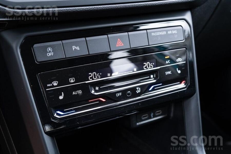 Green Volkswagen T-Cross 2024 in Riga, with an engine capacity of 1.00 L and mileage of 28 thousand km for 20950 €, photo 14 on AUTOMOTO.COM.LV