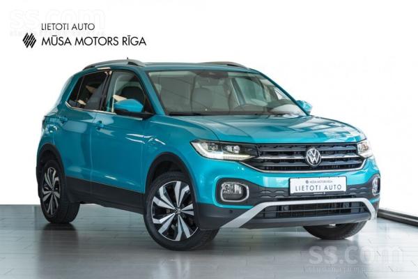 Green Volkswagen T-Cross 2022 in Riga, with an engine capacity of 1.00 L and mileage of 54 thousand km for 18900 €, photo 8 on AUTOMOTO.COM.LV