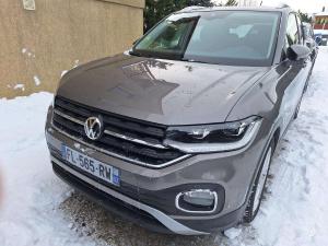 Grey Volkswagen T-Cross 2020 in Klaipeda, with an engine capacity of 1.60 L and mileage of 199 thousand km for 14900 €, photo  on AUTOMOTO.COM.LV