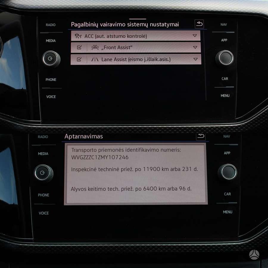 Grey Volkswagen T-Cross 2021 in Vilnius, with an engine capacity of 1.00 L and mileage of 113 thousand km for 15950 €, photo 10 on AUTOMOTO.COM.LV