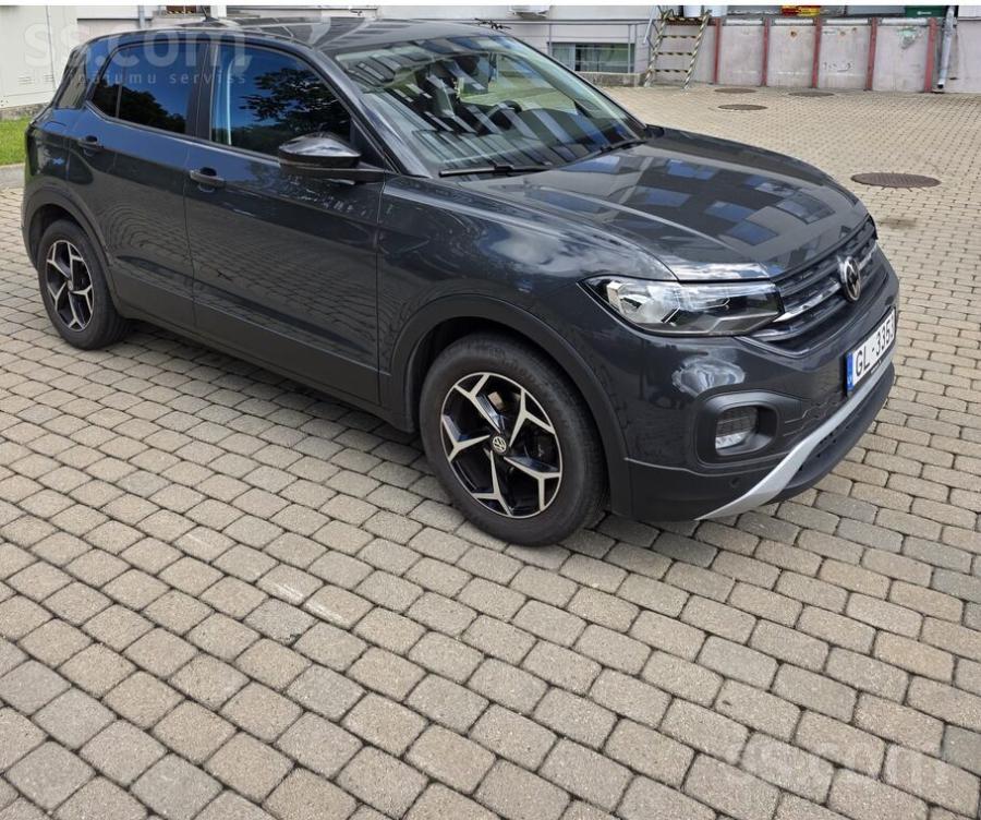 Pelēks Volkswagen T-Cross 2021 Jūrmala, ar dzinēja tilpumu 1.00 L un nobraukumu 66 tūkst. km par 13600 €, foto 5 vietnē AUTOMOTO.COM.LV