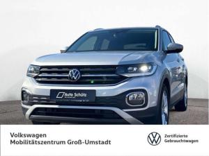 Pelēks Volkswagen T-Cross 2022 Kauņa, ar dzinēja tilpumu 1.50 L un nobraukumu 74 tūkst. km par 24757 €, foto  vietnē AUTOMOTO.COM.LV
