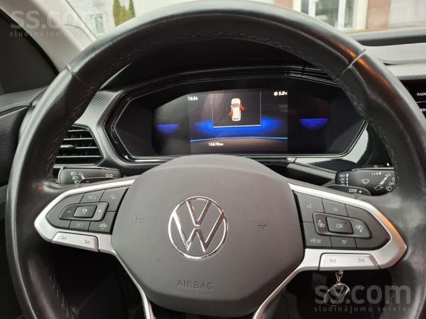 Grey Volkswagen T-Cross 2022 in Riga, with an engine capacity of 1.50 L and mileage of 16 thousand km for 21000 €, photo 5 on AUTOMOTO.COM.LV
