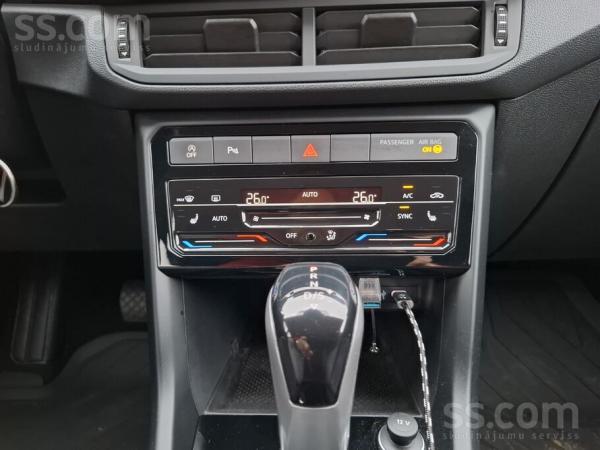 Grey Volkswagen T-Cross 2022 in Riga, with an engine capacity of 1.50 L and mileage of 16 thousand km for 21000 €, photo 7 on AUTOMOTO.COM.LV