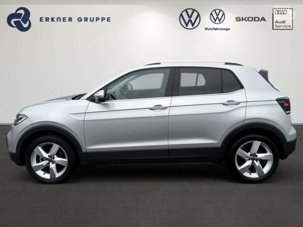 Grey Volkswagen T-Cross 2022 in Kaunas, with an engine capacity of 1.00 L and mileage of 33 thousand km for 24150 €, photo 6 on AUTOMOTO.COM.LV