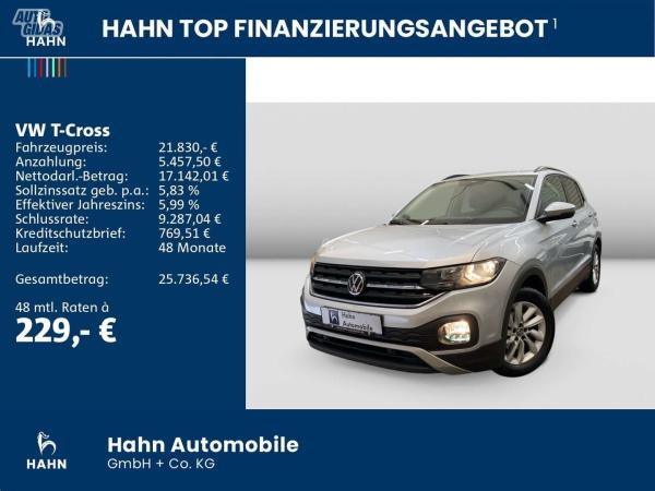 Pelēks Volkswagen T-Cross 2022 Kauņa, ar dzinēja tilpumu 1.00 L un nobraukumu 28 tūkst. km par 24663 €, foto 2 vietnē AUTOMOTO.COM.LV