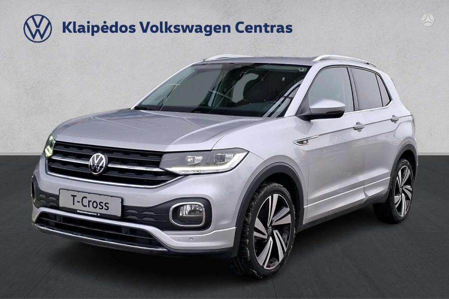 Pelēks Volkswagen T-Cross 2022 Klaipėda, ar dzinēja tilpumu 1.00 L un nobraukumu 85 tūkst. km par 18500 €, foto 1 vietnē AUTOMOTO.COM.LV