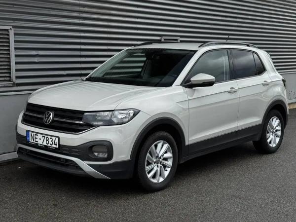 Grey Volkswagen T-Cross 2022 in Riga, with an engine capacity of 1.00 L and mileage of 210 thousand km for 10900 €, photo 1 on AUTOMOTO.COM.LV