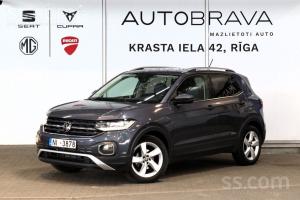 Pelēks Volkswagen T-Cross 2022 Rīga, ar dzinēja tilpumu 1.00 L un nobraukumu 75 tūkst. km par 16490 €, foto  vietnē AUTOMOTO.COM.LV