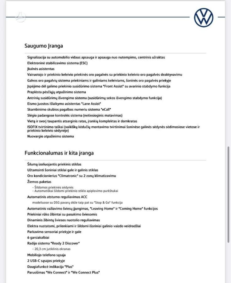 Pelēks Volkswagen T-Cross 2022 Viļņa, ar dzinēja tilpumu 1.00 L un nobraukumu 66 tūkst. km par 17500 €, foto 13 vietnē AUTOMOTO.COM.LV