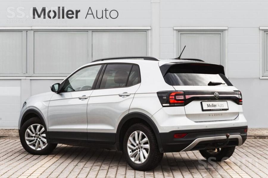 Pelēks Volkswagen T-Cross 2022 Ventspils, ar dzinēja tilpumu 1.00 L un nobraukumu 62 tūkst. km par 16050 €, foto 4 vietnē AUTOMOTO.COM.LV