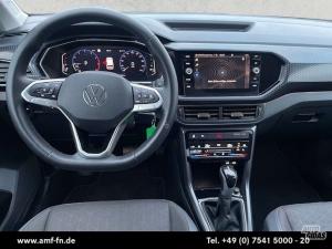 Grey Volkswagen T-Cross 2023 in Kaunas, with an engine capacity of 1.00 L and mileage of 24 thousand km for 26196 €, photo 8 on AUTOMOTO.COM.LV
