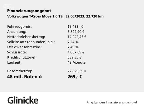 Pelēks Volkswagen T-Cross 2023 Kauņa, ar dzinēja tilpumu 1.00 L un nobraukumu 23 tūkst. km par 21816 €, foto 2 vietnē AUTOMOTO.COM.LV