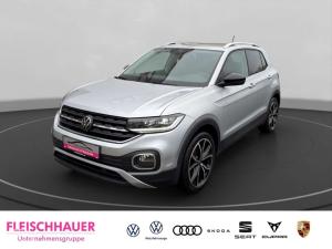 Grey Volkswagen T-Cross 2023 in Kaunas, with an engine capacity of 1.50 L and mileage of 23 thousand km for 26510 €, photo  on AUTOMOTO.COM.LV