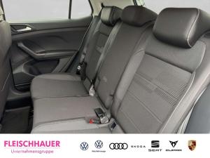 Grey Volkswagen T-Cross 2023 in Kaunas, with an engine capacity of 1.50 L and mileage of 23 thousand km for 26510 €, photo 10 on AUTOMOTO.COM.LV