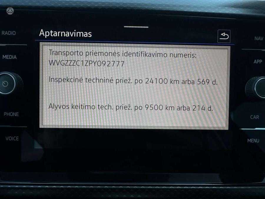 Pelēks Volkswagen T-Cross 2023 Viļņa, ar dzinēja tilpumu 1.00 L un nobraukumu 60 tūkst. km par 16500 €, foto 24 vietnē AUTOMOTO.COM.LV