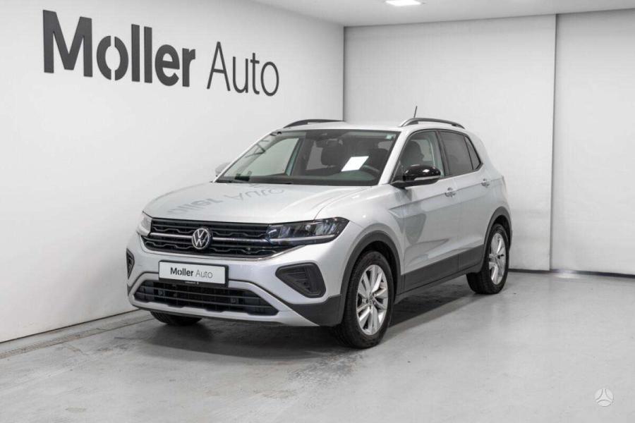 Pelēks Volkswagen T-Cross 2024 Viļņa, ar dzinēja tilpumu 1.00 L un nobraukumu 45 tūkst. km par 18900 €, foto 1 vietnē AUTOMOTO.COM.LV