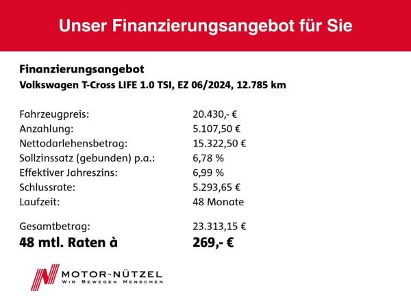 Pelēks Volkswagen T-Cross 2024 Kauņa, ar dzinēja tilpumu 1.00 L un nobraukumu 13 tūkst. km par 23196 €, foto 6 vietnē AUTOMOTO.COM.LV