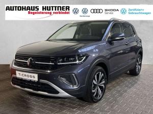 Pelēks Volkswagen T-Cross 2024 Kauņa, ar dzinēja tilpumu 1.00 L un nobraukumu 13 tūkst. km par 31637 €, foto  vietnē AUTOMOTO.COM.LV
