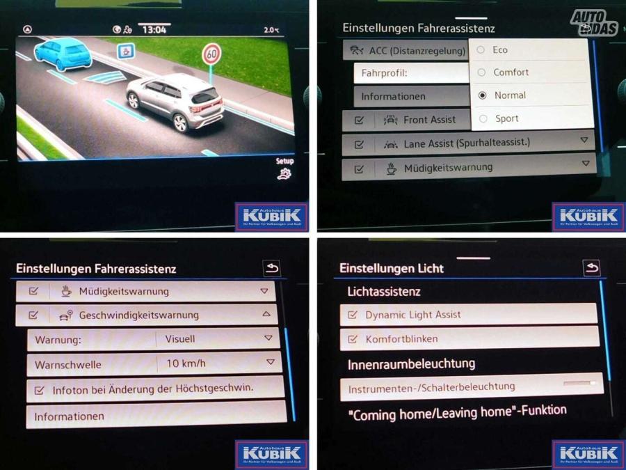 Серый Фольксваген T-Cross 2024 в Каунас, объемом двигателя 1.00 л и пробегом 13 тыс. км за 28663 €, фото 12 на AUTOMOTO.COM.LV