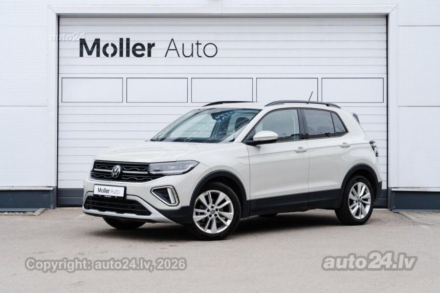 Pelēks Volkswagen T-Cross 2024 Rīga, ar dzinēja tilpumu 1.00 L un nobraukumu 30 tūkst. km par 23468 €, foto 1 vietnē AUTOMOTO.COM.LV