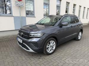 Grey Volkswagen T-Cross 2024 in Jelgava, with an engine capacity of 1.00 L and mileage of 18 thousand km for 19950 €, photo  on AUTOMOTO.COM.LV