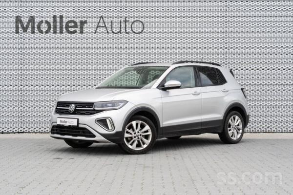 Grey Volkswagen T-Cross 2024 in Riga, with an engine capacity of 1.00 L and mileage of 45 thousand km for 22900 €, photo 1 on AUTOMOTO.COM.LV