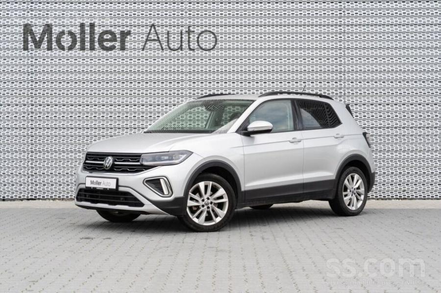 Серый Фольксваген T-Cross 2024 в Рига, объемом двигателя 1.00 л и пробегом 45 тыс. км за 22900 €, фото 1 на AUTOMOTO.COM.LV