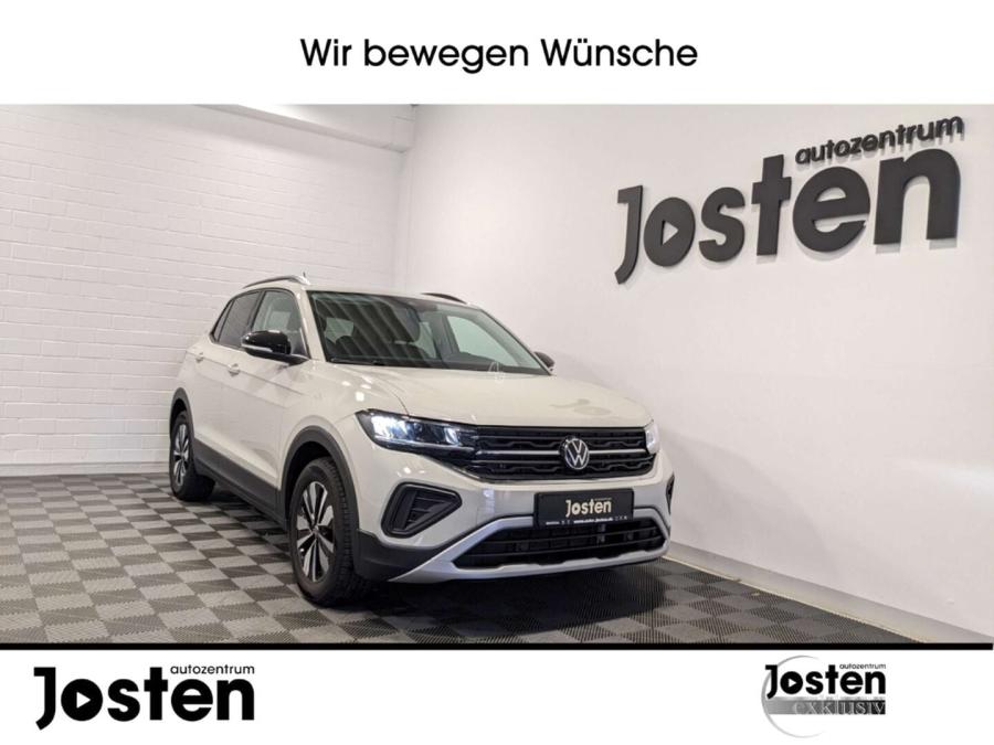 Grey Volkswagen T-Cross 2025 in Kaunas, with an engine capacity of 1.00 L and mileage of 23 thousand km for 26098 €, photo 1 on AUTOMOTO.COM.LV