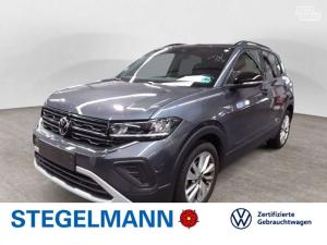 Pelēks Volkswagen T-Cross 2025 Kauņa, ar dzinēja tilpumu 1.00 L un nobraukumu 21 tūkst. km par 27239 €, foto  vietnē AUTOMOTO.COM.LV