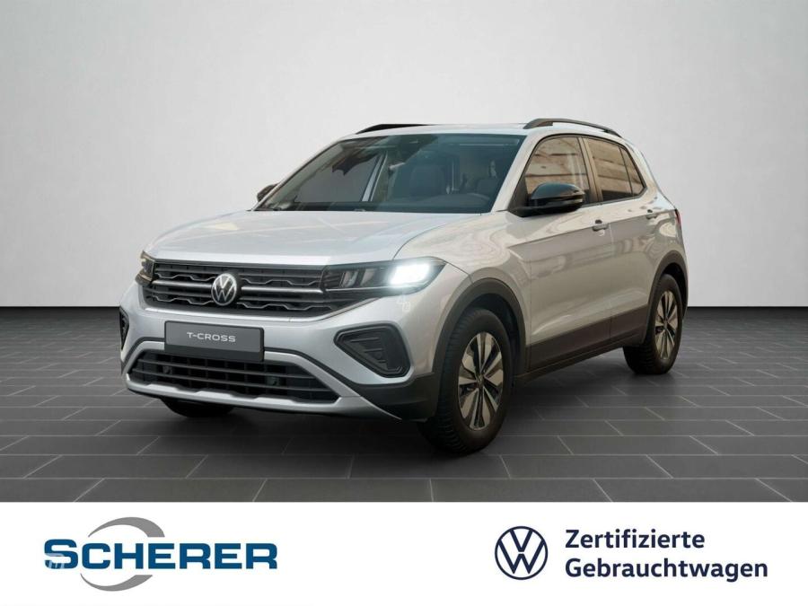 Pelēks Volkswagen T-Cross 2025 Kauņa, ar dzinēja tilpumu 1.00 L un nobraukumu 25 tūkst. km par 30056 €, foto 1 vietnē AUTOMOTO.COM.LV
