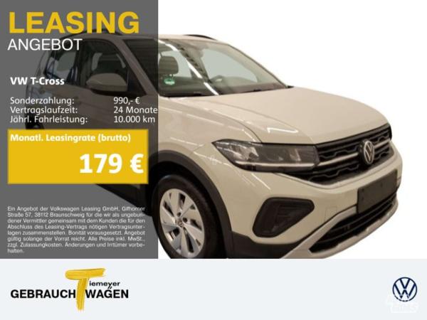 Grey Volkswagen T-Cross 2025 in Kaunas, with an engine capacity of 1.00 L and mileage of 16 thousand km for 24621 €, photo 1 on AUTOMOTO.COM.LV