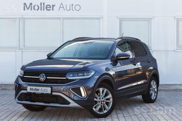 Grey Volkswagen T-Cross 2025 in Ventspils, with an engine capacity of 1.00 L and mileage of 31 thousand km for 22500 €, photo 1 on AUTOMOTO.COM.LV