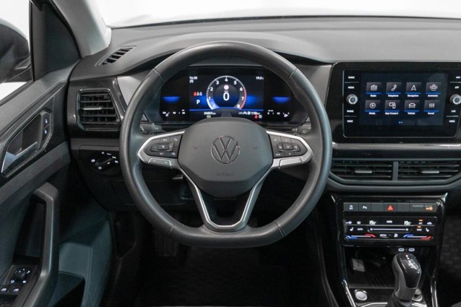 Pelēks Volkswagen T-Cross 2025 Viļņa, ar dzinēja tilpumu 1.00 L un nobraukumu 24 tūkst. km par 22400 €, foto 10 vietnē AUTOMOTO.COM.LV