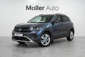 Pelēks Volkswagen T-Cross 2025 Viļņa, ar dzinēja tilpumu 1.00 L un nobraukumu 23 tūkst. km par 21750 €, foto  vietnē AUTOMOTO.COM.LV