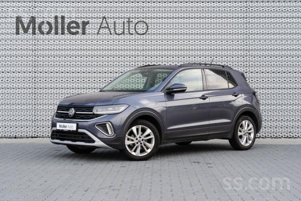 Grey Volkswagen T-Cross 2025 in Riga, with an engine capacity of 1.00 L and mileage of 46 thousand km for 22900 €, photo 1 on AUTOMOTO.COM.LV