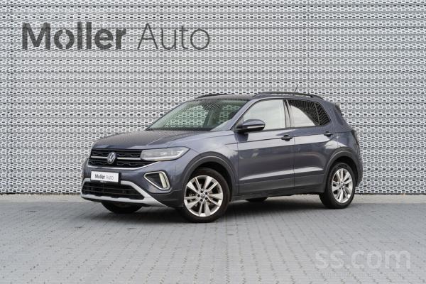 Grey Volkswagen T-Cross 2025 in Riga, with an engine capacity of 1.00 L and mileage of 43 thousand km for 22900 €, photo 1 on AUTOMOTO.COM.LV