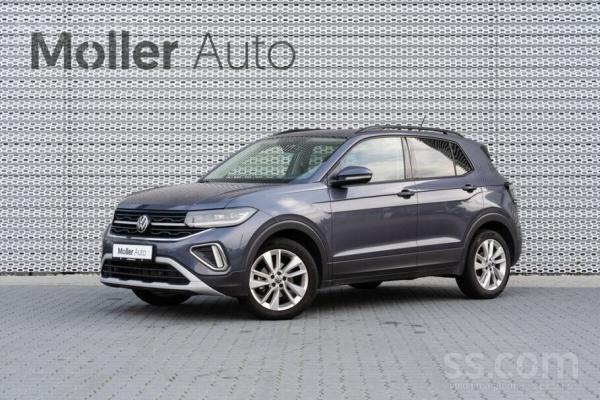 Grey Volkswagen T-Cross 2025 in Riga, with an engine capacity of 1.00 L and mileage of 46 thousand km for 22900 €, photo 1 on AUTOMOTO.COM.LV