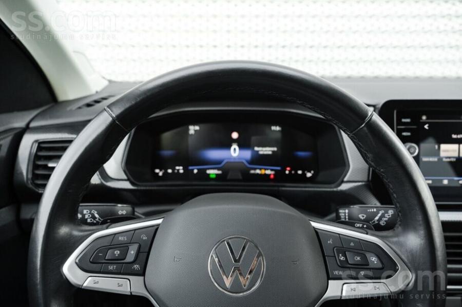 Grey Volkswagen T-Cross 2025 in Riga, with an engine capacity of 1.00 L and mileage of 46 thousand km for 22900 €, photo 13 on AUTOMOTO.COM.LV