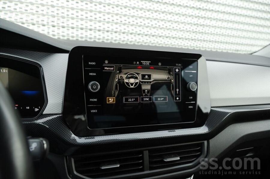 Grey Volkswagen T-Cross 2025 in Riga, with an engine capacity of 1.00 L and mileage of 46 thousand km for 22900 €, photo 15 on AUTOMOTO.COM.LV