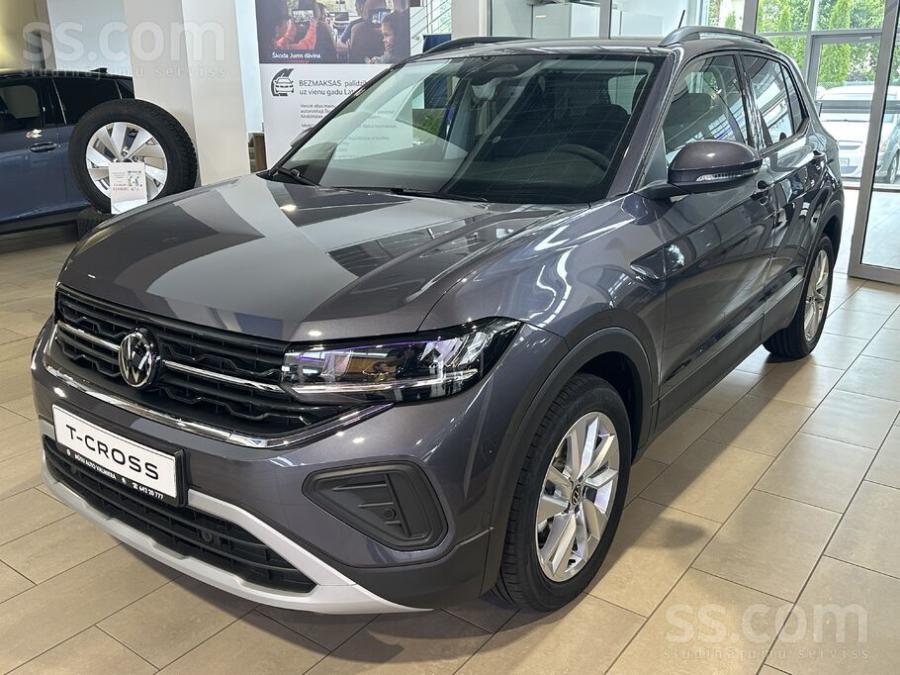 Pelēks Volkswagen T-Cross 2026 Valmiera, ar dzinēja tilpumu 1.00 L un nobraukumu 0 tūkst. km par 23020 €, foto 1 vietnē AUTOMOTO.COM.LV