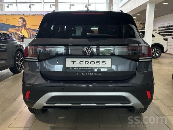 Pelēks Volkswagen T-Cross 2026 Valmiera, ar dzinēja tilpumu 1.00 L un nobraukumu 0 tūkst. km par 23020 €, foto 6 vietnē AUTOMOTO.COM.LV