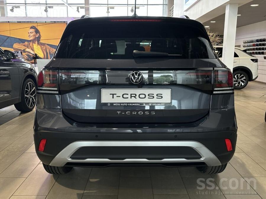 Pelēks Volkswagen T-Cross 2026 Valmiera, ar dzinēja tilpumu 1.00 L un nobraukumu 0 tūkst. km par 23020 €, foto 7 vietnē AUTOMOTO.COM.LV
