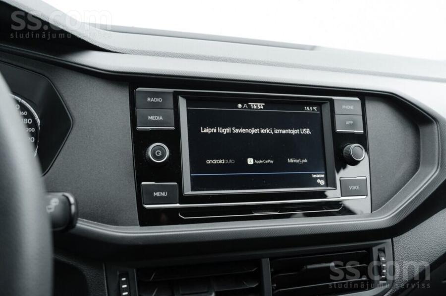 Grey Volkswagen T-Cross 2021 in Riga, with an engine capacity of 1.00 L and mileage of 92 thousand km for 14950 €, photo 14 on AUTOMOTO.COM.LV