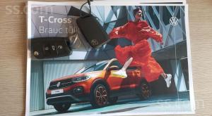 Серый Фольксваген T-Cross 2022 в Рига, объемом двигателя 1.00 л и пробегом 73 тыс. км за 16500 €, фото 18 на AUTOMOTO.COM.LV