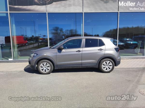 Grey Volkswagen T-Cross 2021 in Tallinn, with an engine capacity of 1.00 L and mileage of 59 thousand km for 14900 €, photo 1 on AUTOMOTO.COM.LV