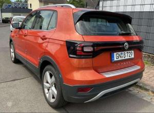 Orange Volkswagen T-Cross 2019 in Vilkaviskis, with an engine capacity of 1.00 L and mileage of 140 thousand km for 11600 €, photo 5 on AUTOMOTO.COM.LV