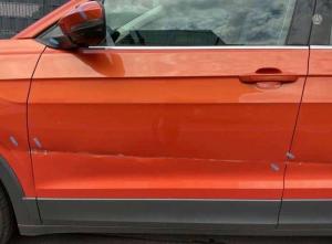 Orange Volkswagen T-Cross 2019 in Vilkaviskis, with an engine capacity of 1.00 L and mileage of 140 thousand km for 11600 €, photo 10 on AUTOMOTO.COM.LV