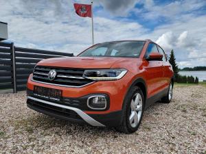 Orange Volkswagen T-Cross 2019 in Vilkaviskis, with an engine capacity of 1.00 L and mileage of 140 thousand km for 13300 €, photo  on AUTOMOTO.COM.LV