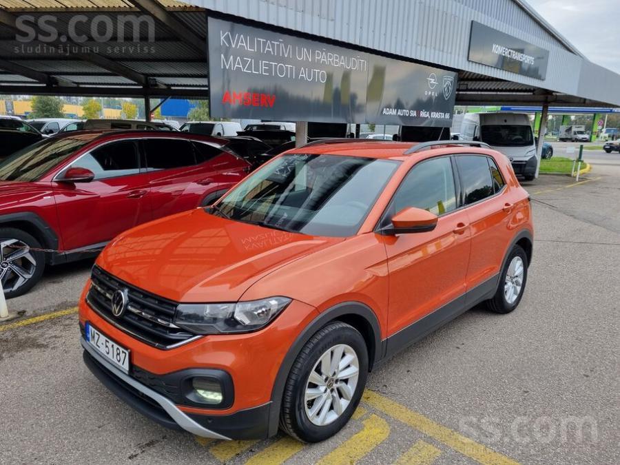 Oranžs Volkswagen T-Cross 2021 Rīga, ar dzinēja tilpumu 1.00 L un nobraukumu 89 tūkst. km par 14200 €, foto 1 vietnē AUTOMOTO.COM.LV